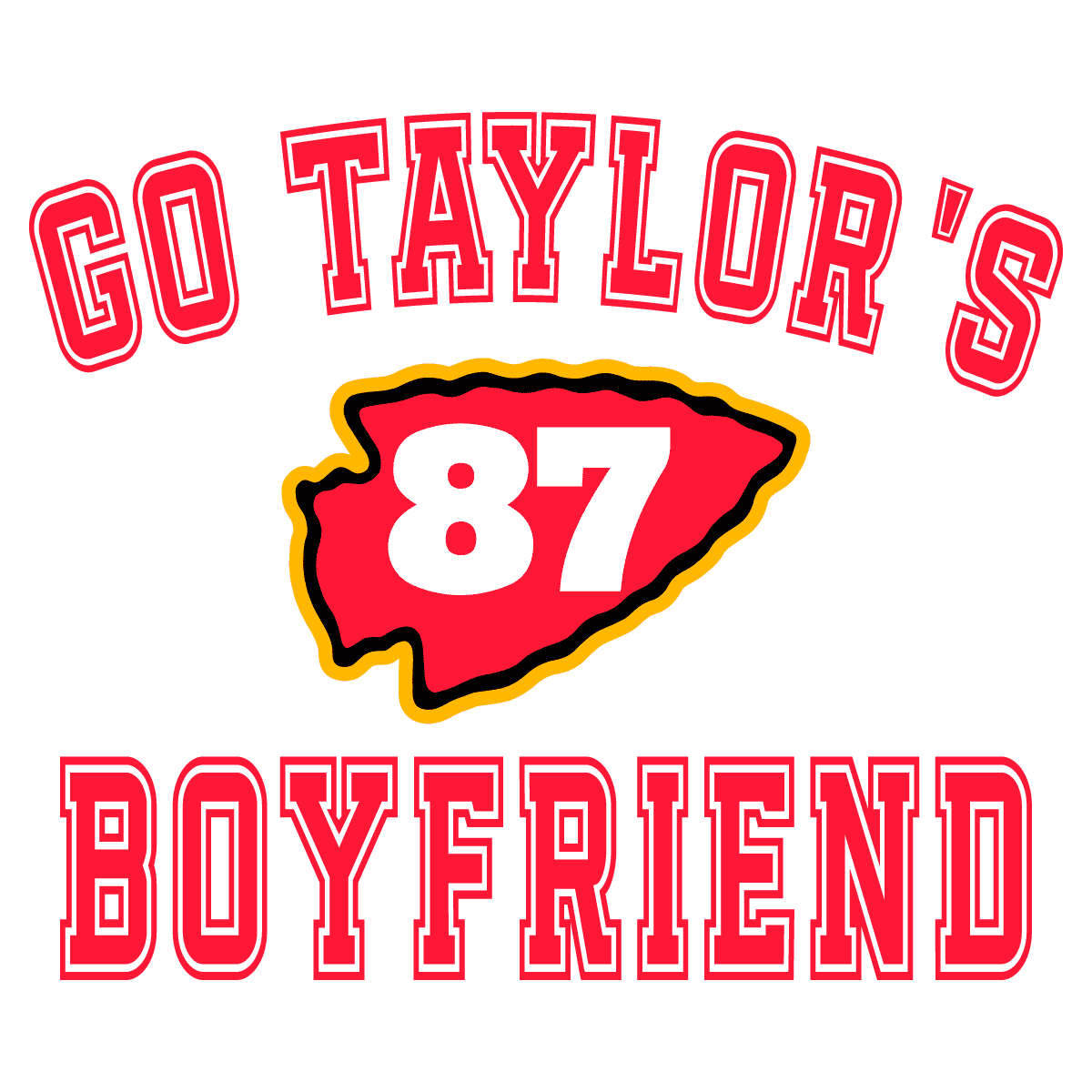 Go Taylors Boyfriend Kansas City Chiefs Logo SVG Untitled | Inspire Uplift
