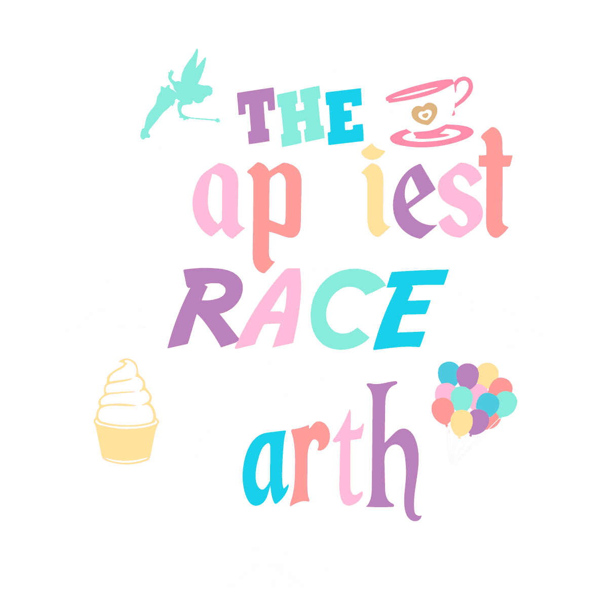 The Happiest Race On Earth Rundisney SVG | Inspire Uplift