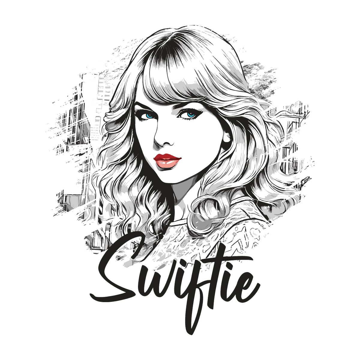 Taylor Swift Illustration Swiftie SVG | Inspire Uplift