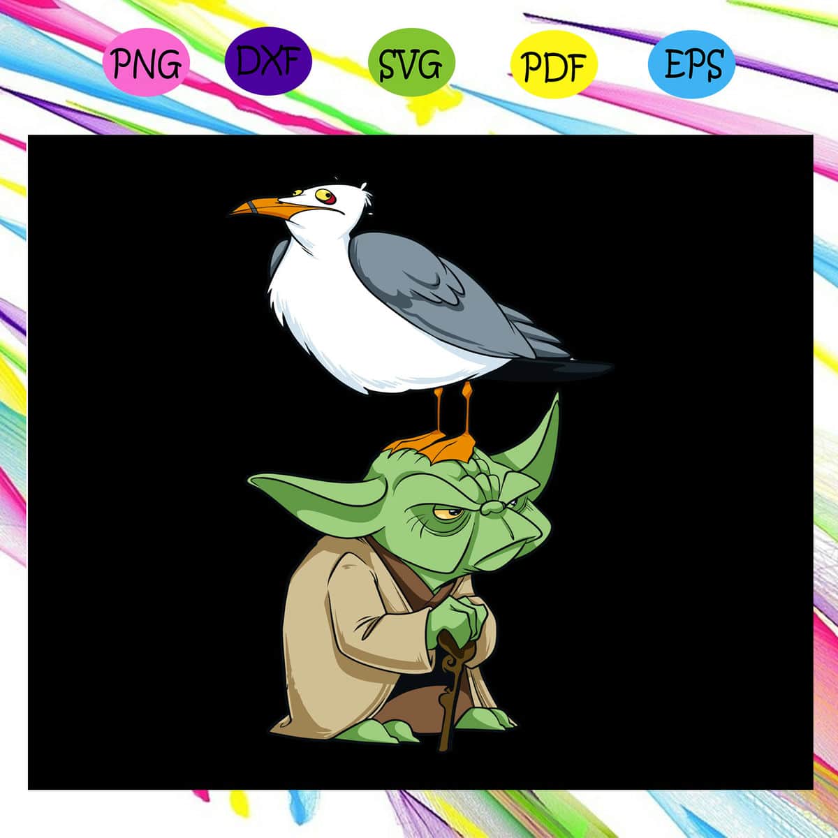 Yoda Seagulls Stop It Now - Baby Yoda SVG | Inspire Uplift