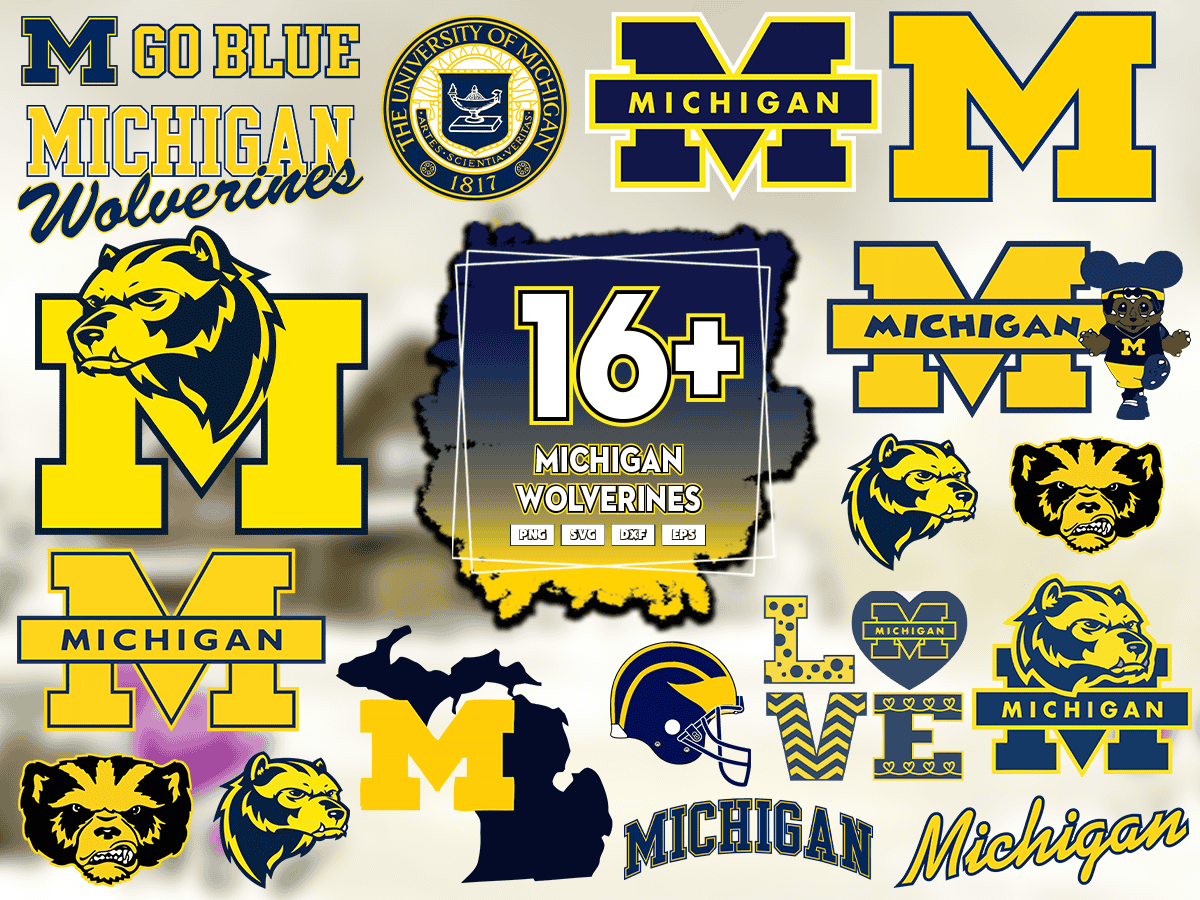 17 Files Michigan Wolverines Football Svg Bundle, Wolverines - Inspire ...