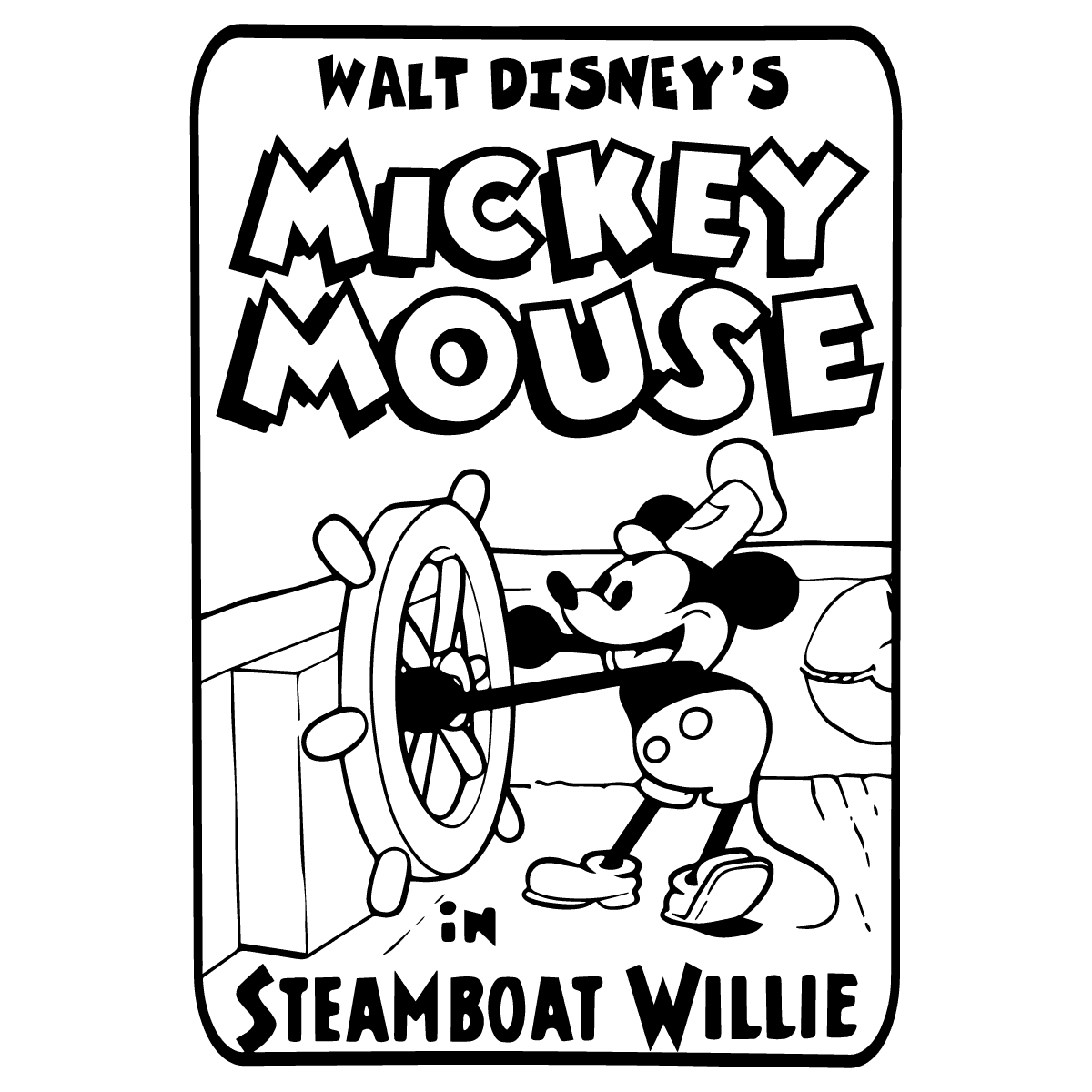 Mickey Mouse Steamboat Willie SVG | Inspire Uplift