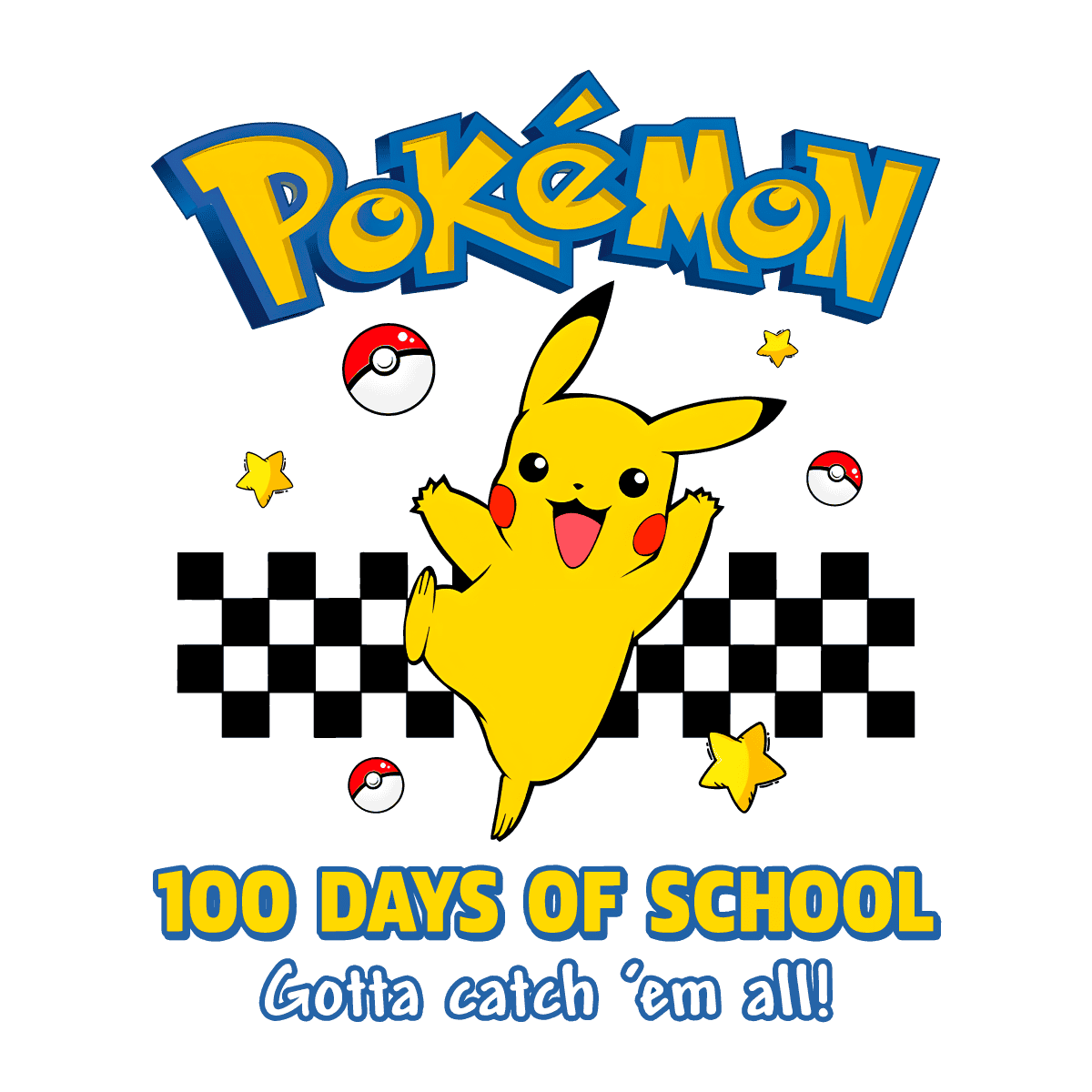 Funny Pokemon 100 Days Of School PNG | Inspire Uplift