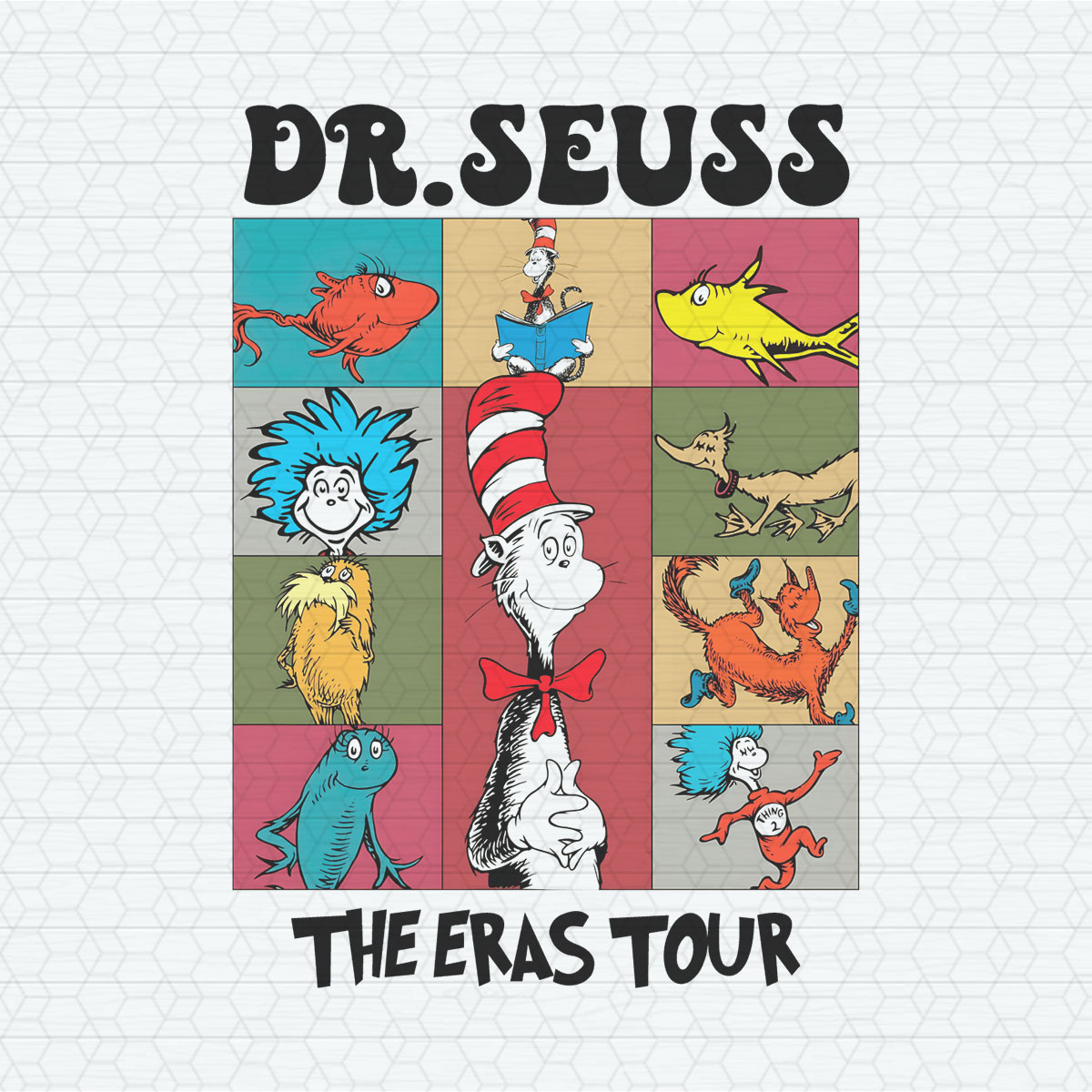 Dr Seuss The Eras Tour Characters PNG | Inspire Uplift