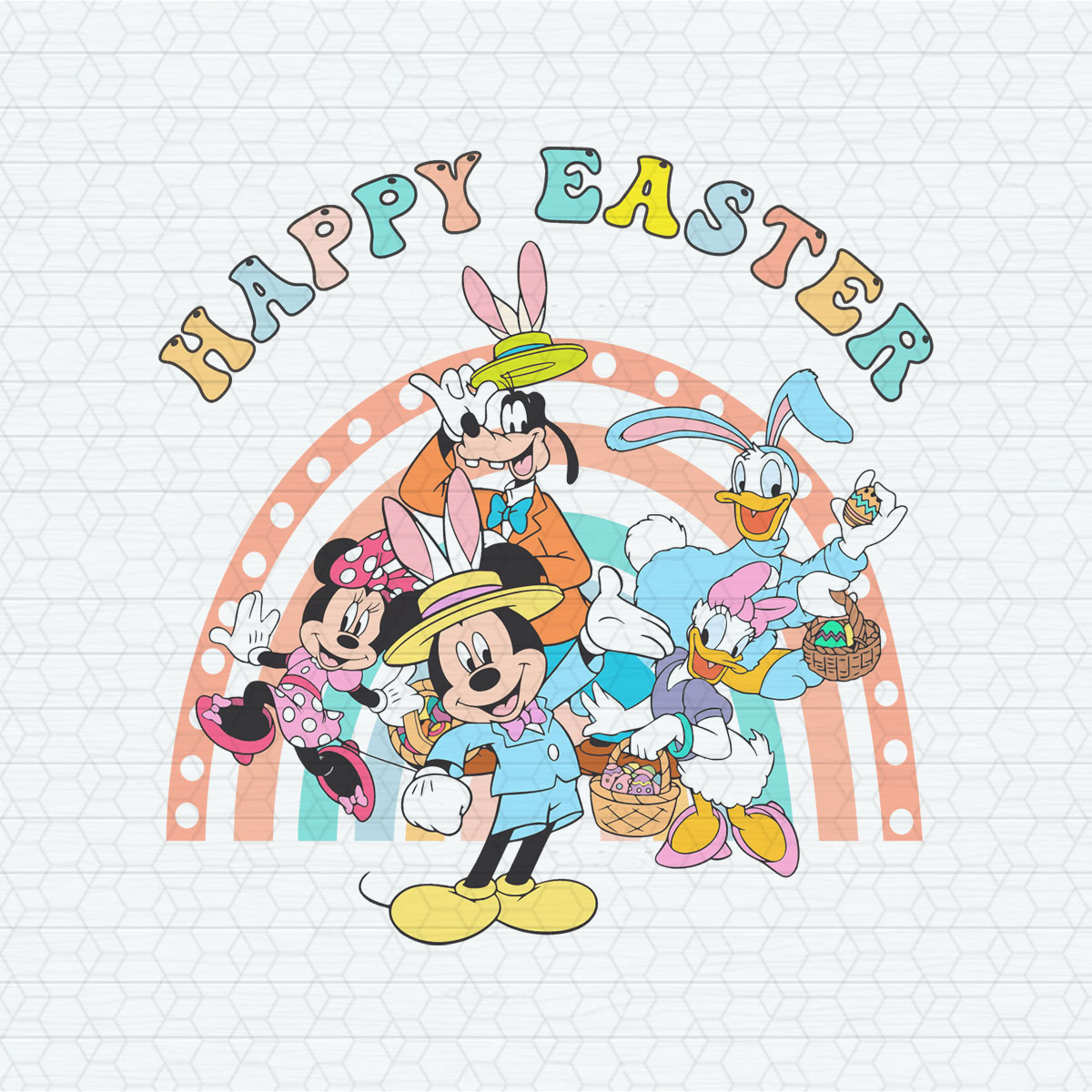 Happy Easter Disney Characters SVG | Inspire Uplift