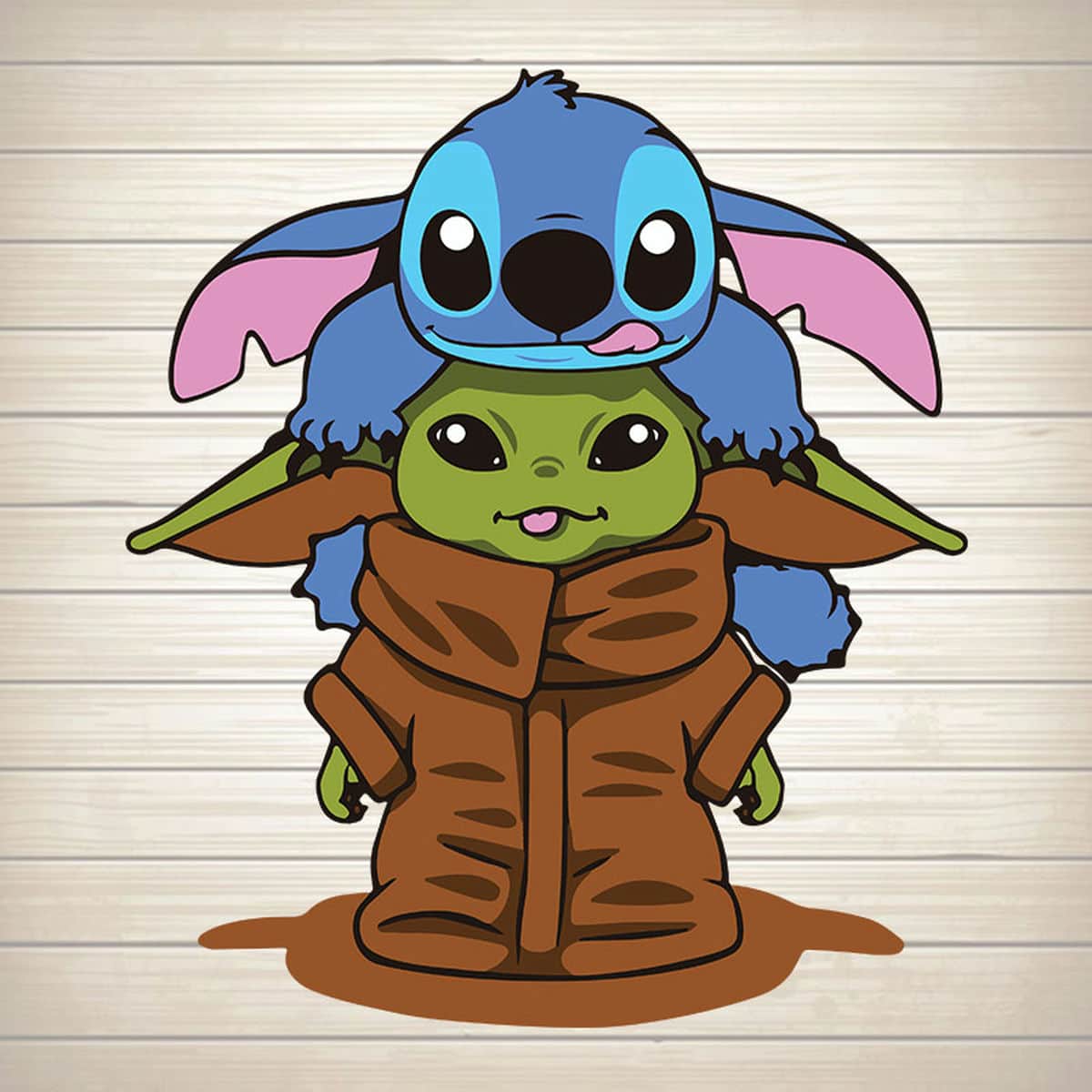 Baby Yoda And Stitch SVG Star Wars SVG | Inspire Uplift