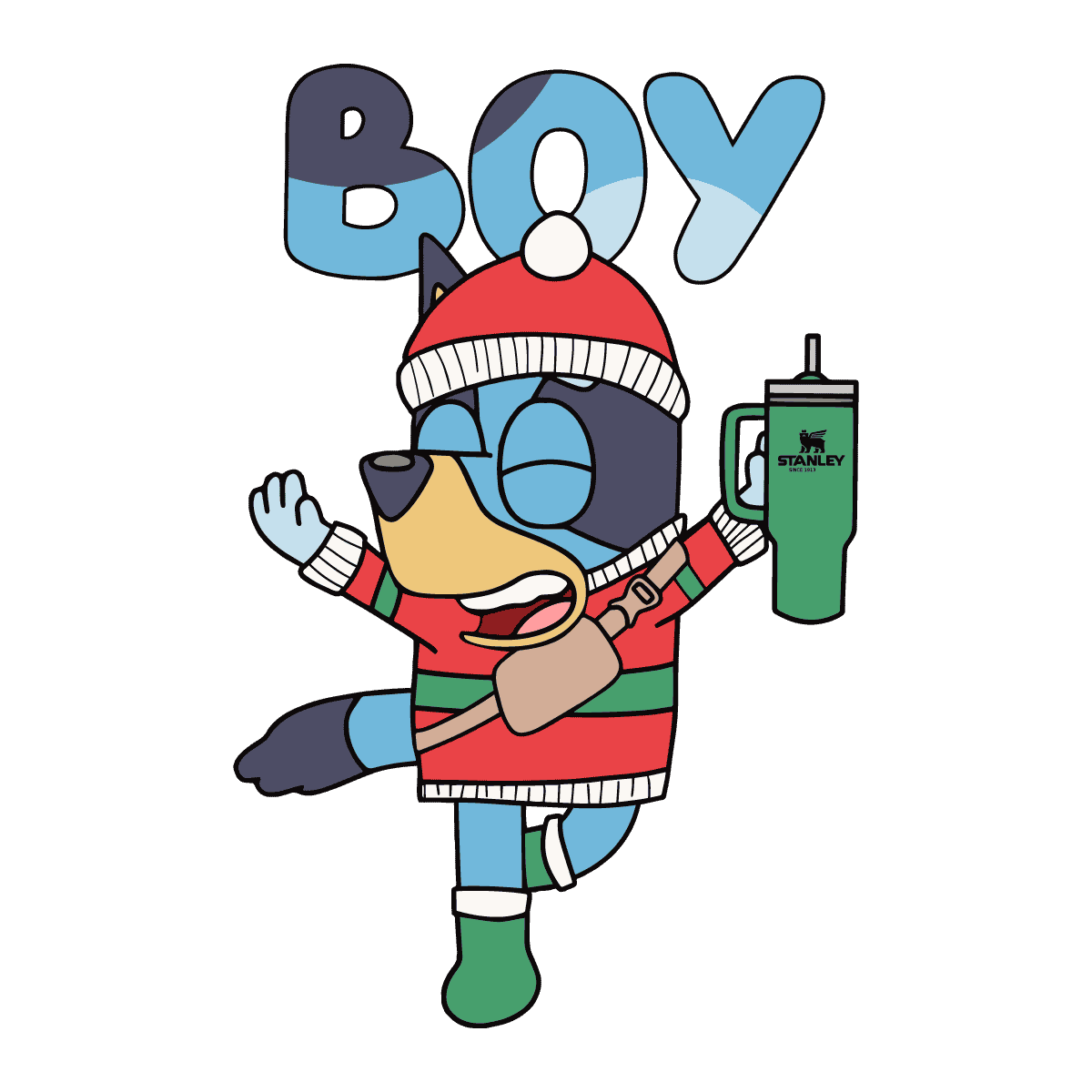 Blue Y Boy Christmas Stanley Tumbler SVG Digital Cricut File | Inspire ...