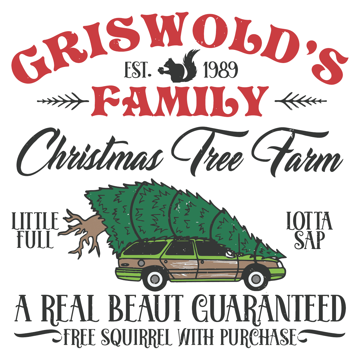 Vintage Griswold Christmas Tree Farm SVG | Inspire Uplift