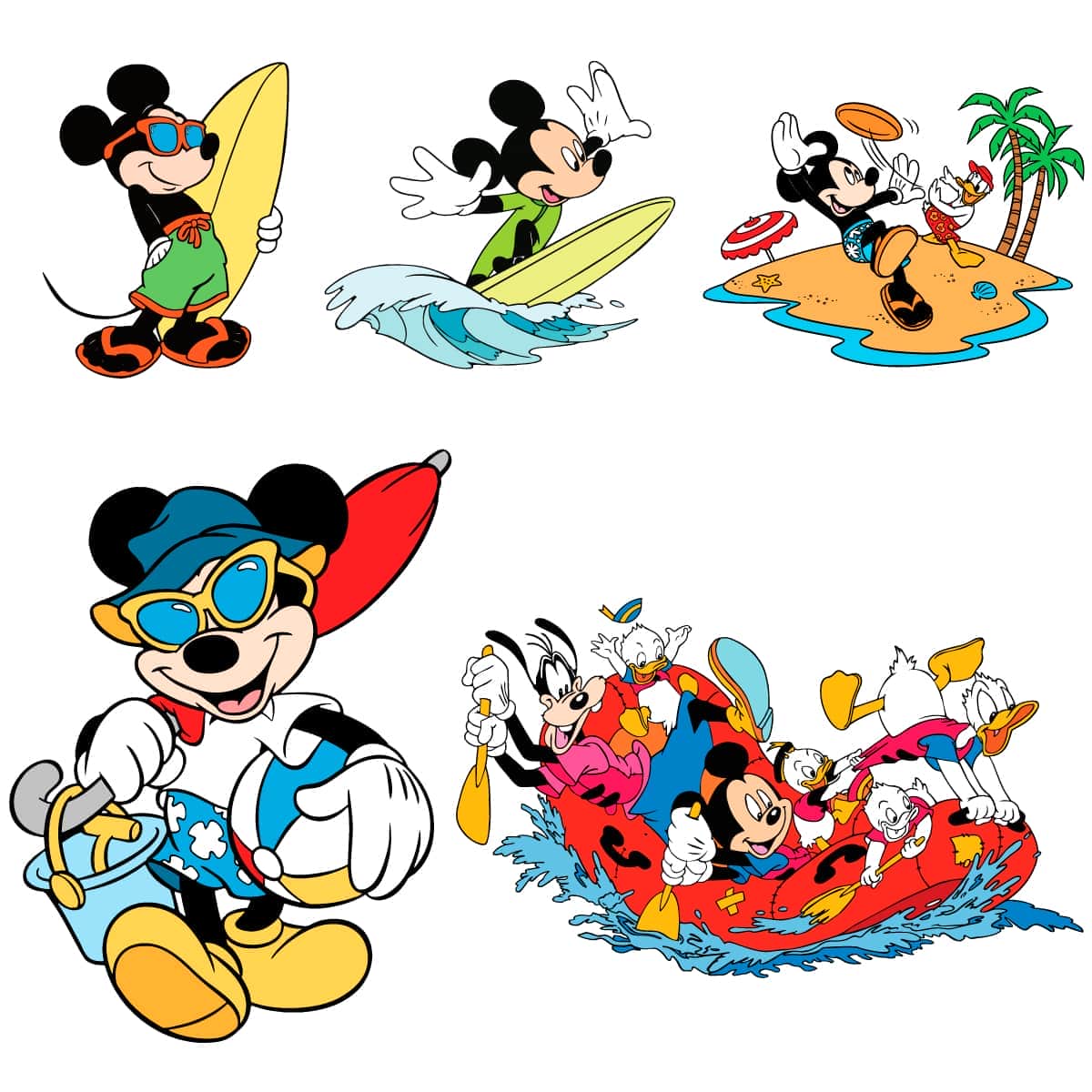 Disney Clipart Summer Disney Disney SVG Mickey Mouse SVG Sum - Inspire ...