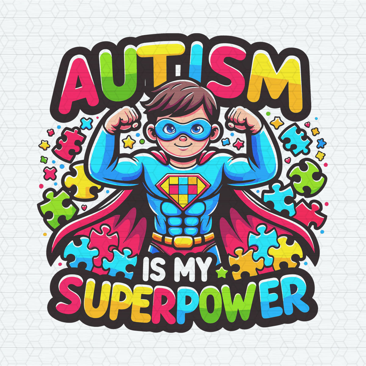 Superman Autism Is My Superpower PNG | Inspire Uplift