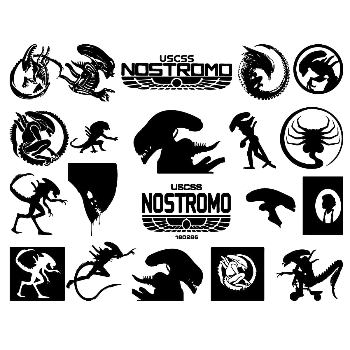 Alien Facehugger SVG Bundle, Facehuugger SVG, Nostromo Bundl | Inspire ...