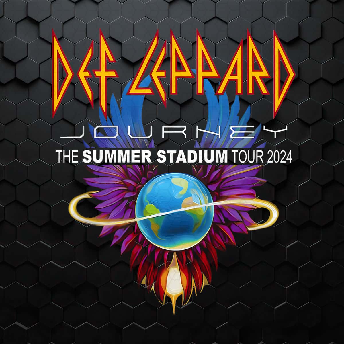 Def Leppard Journey Summer Stadium Tour 2024 PNG | Inspire Uplift