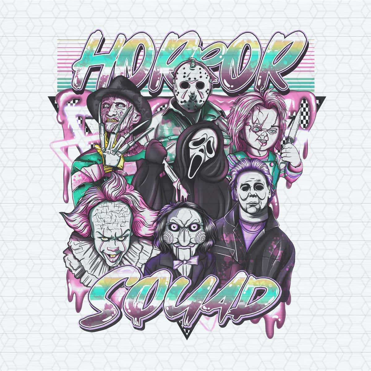 Halloween Horror Squad Killers PNG | Inspire Uplift