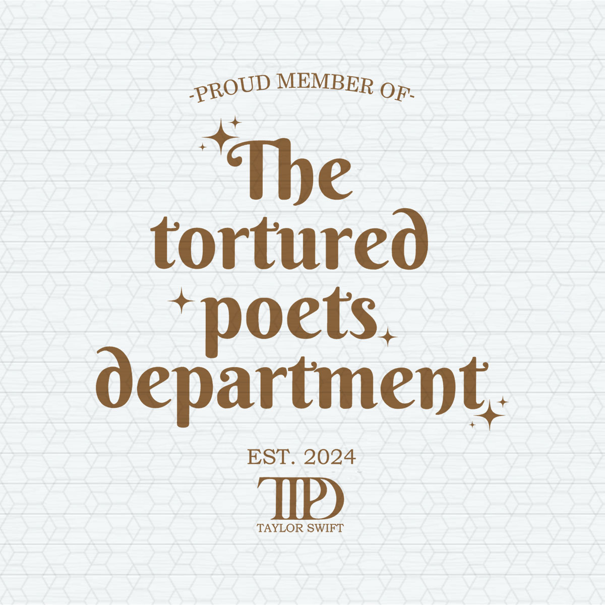 Member Of The The Tortured Poets Department 2024 SVG | Inspire Uplift
