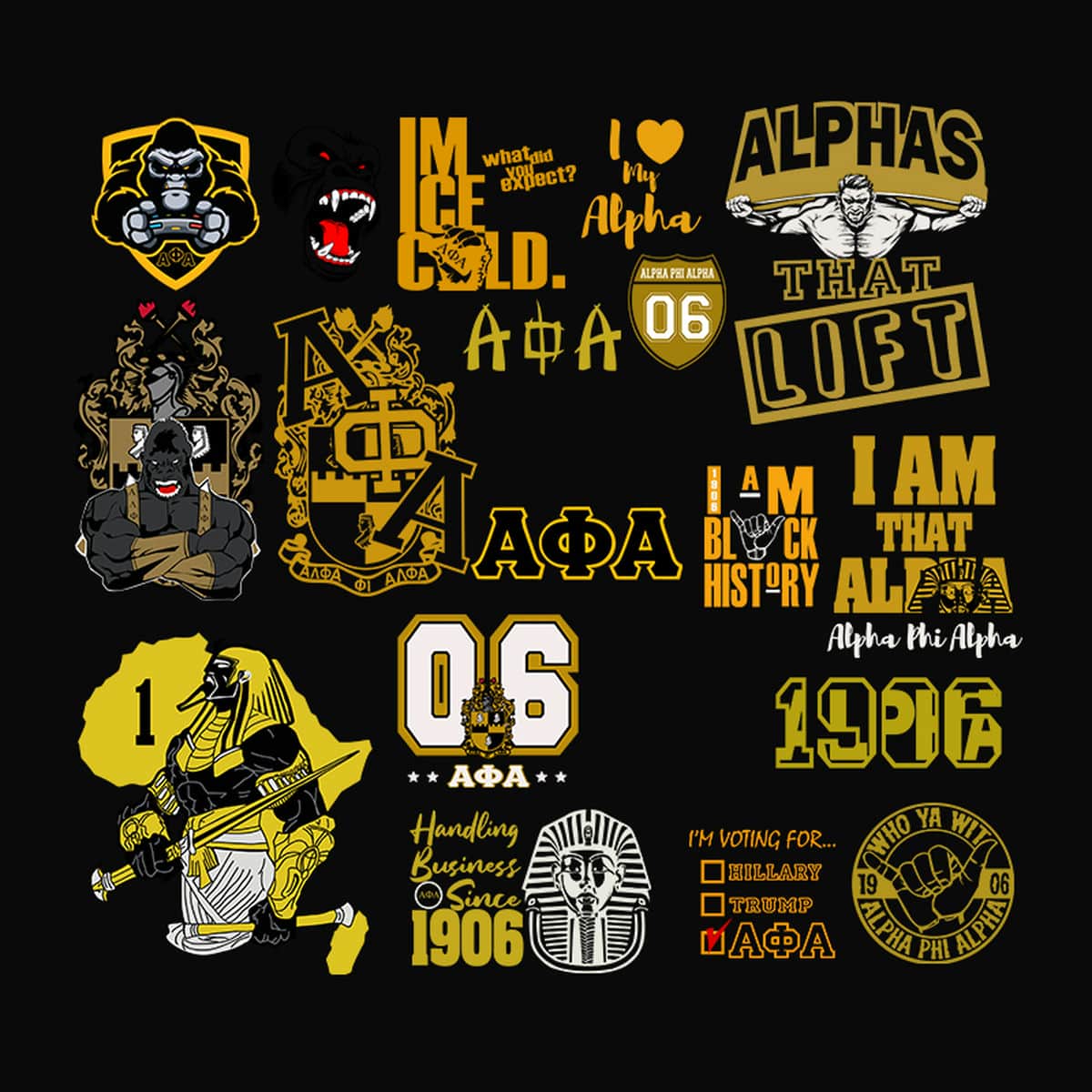 Alpha Kappa Alpha Bundle SVG Sorority SVG Sorority Monogram | Inspire ...