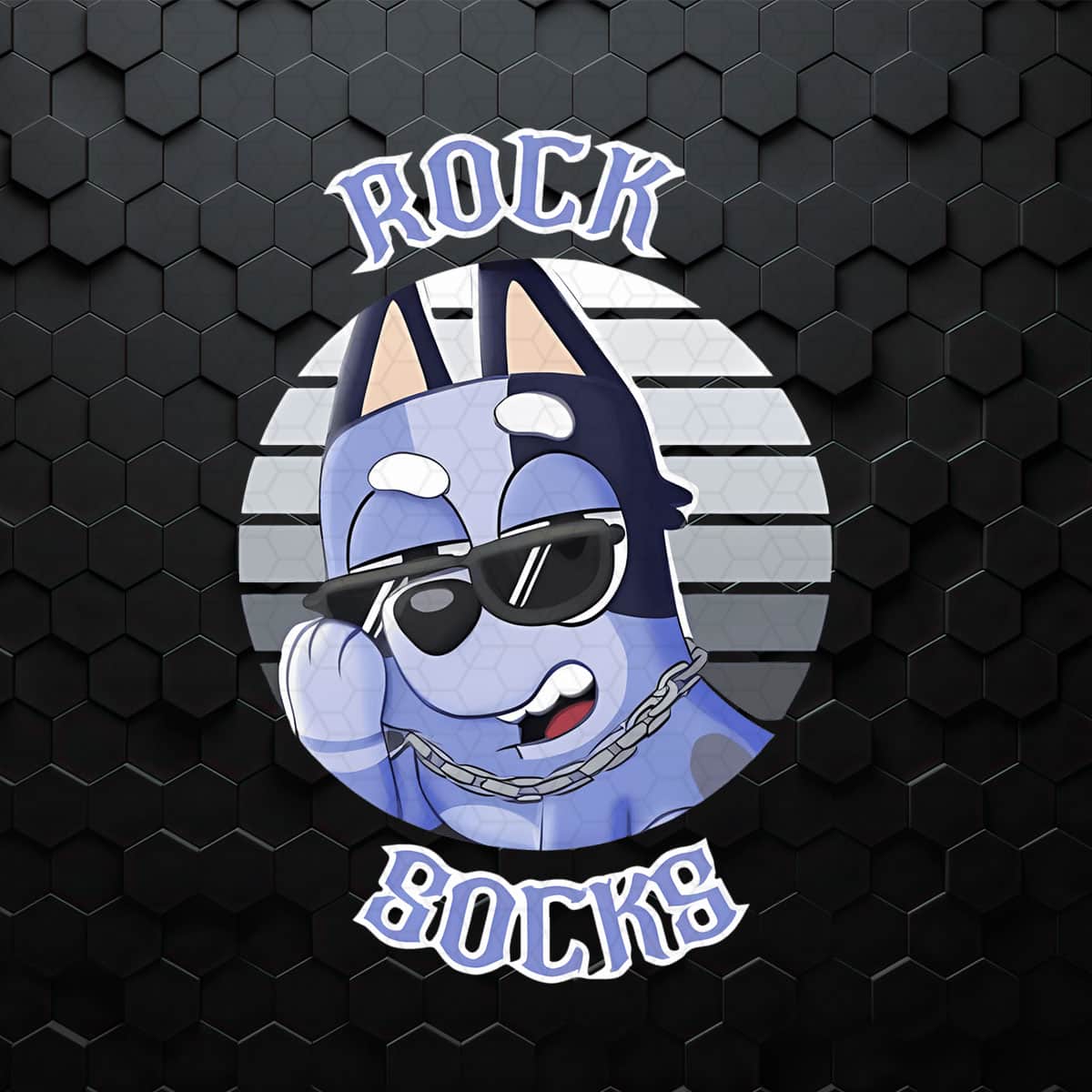 Bluey Rock Socks Cartoon Character PNG - Inspire Uplift