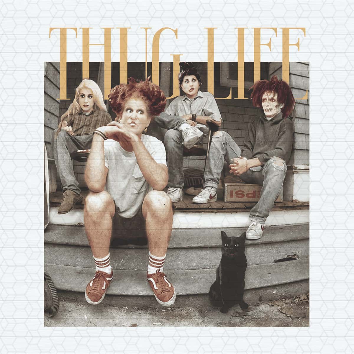 Hocus Pocus Thug Life Bad Witches PNG | Inspire Uplift