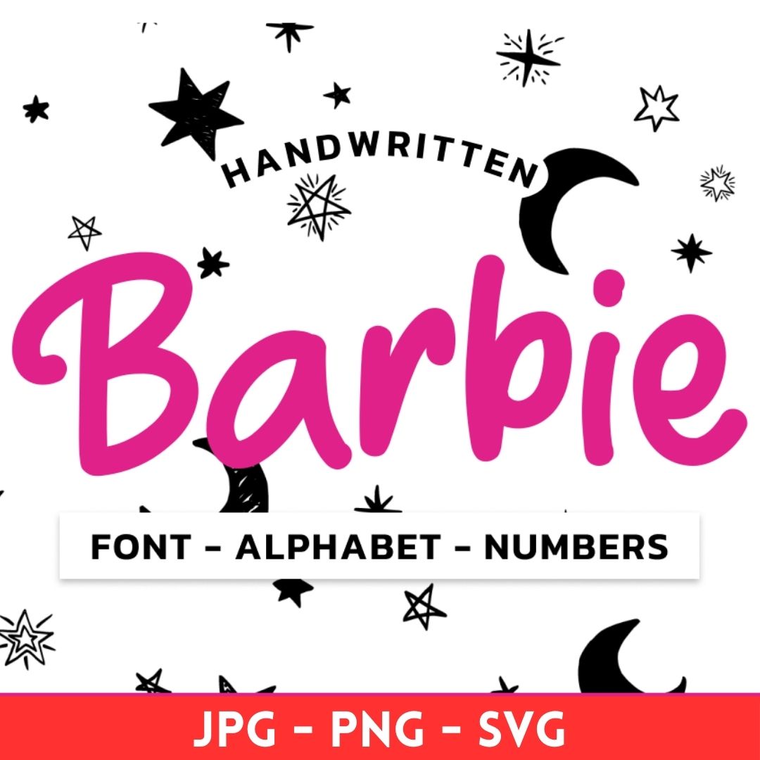 Barbie Pink Font Alphabet , Barbie Doll Svg, Girly Pink Svg, | Inspire ...