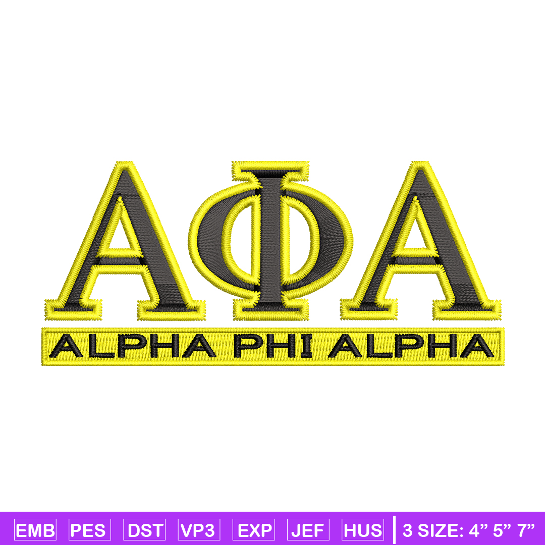 Alpha Phi Alpha Embroidery | Inspire Uplift