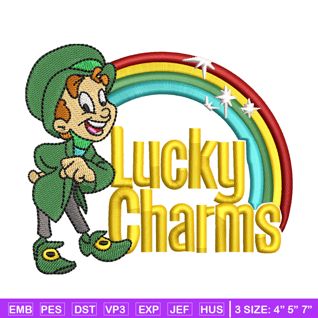Lucky charms embroidery design, Lucky embroidery, Embroidery | Inspire ...