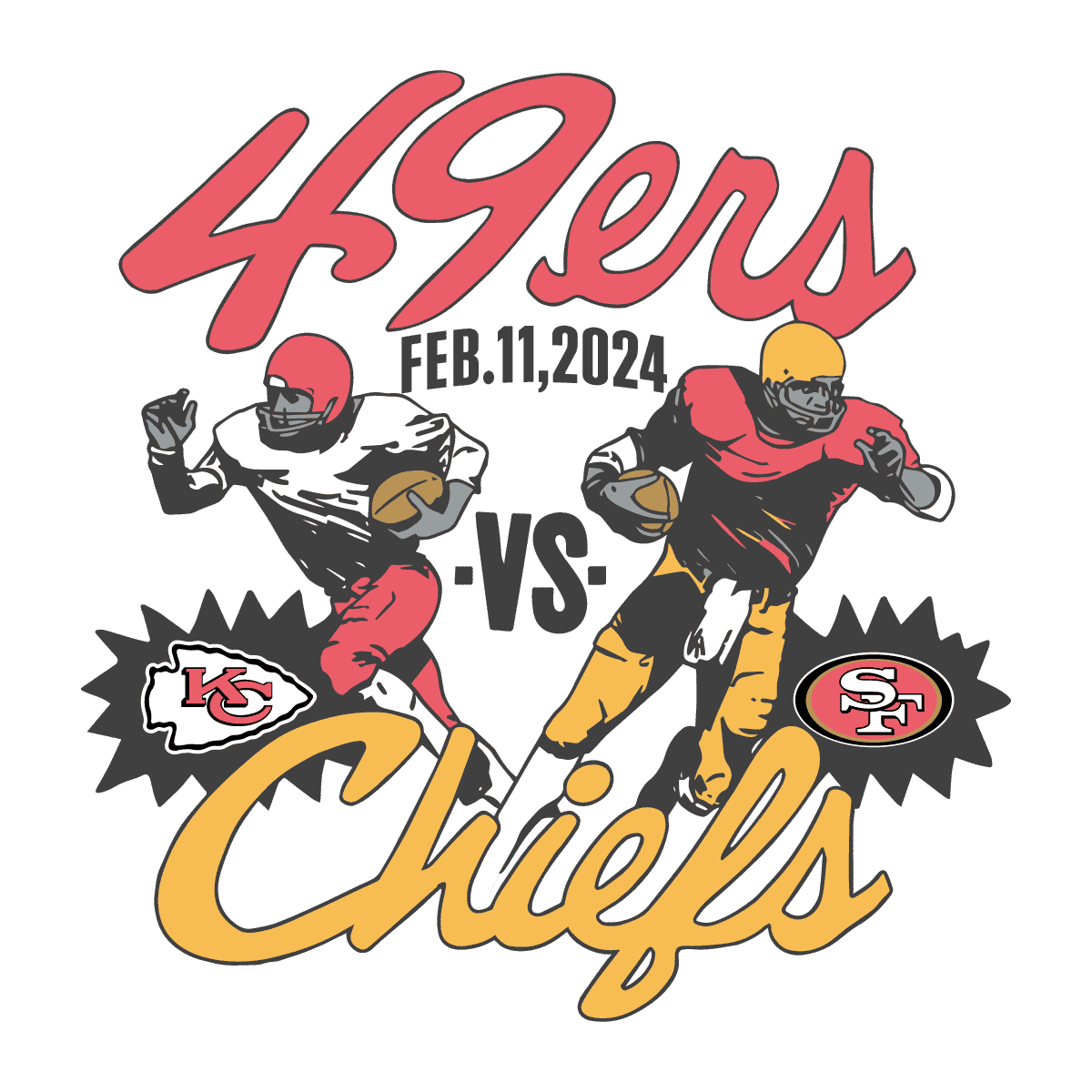 Super Bowl Lviii 49ers Vs Chiefs 2024 SVG - Inspire Uplift