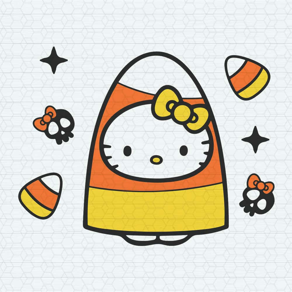 Hello Kitty Candy Corn Svg Sanrio Friends Svg | Inspire Uplift