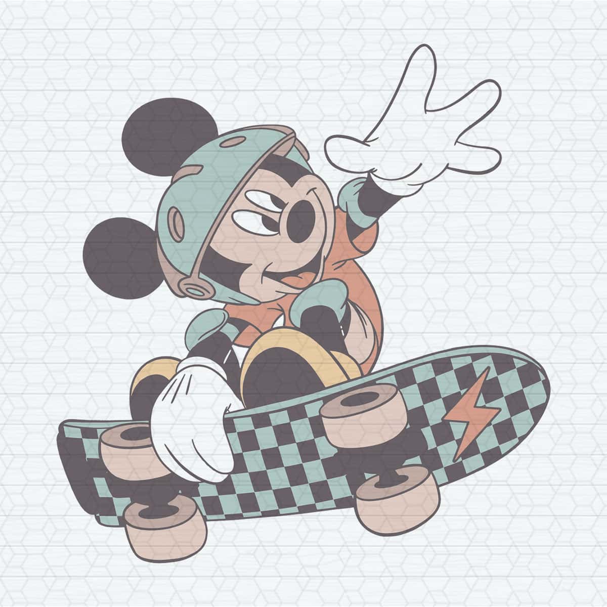 Mickey Skateboarding Disney Character SVG | Inspire Uplift