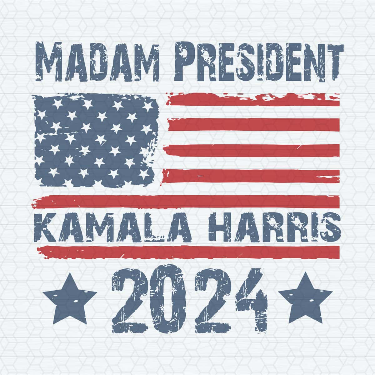 Madam President Kamala Harris 2024 Us Flag SVG | Inspire Uplift