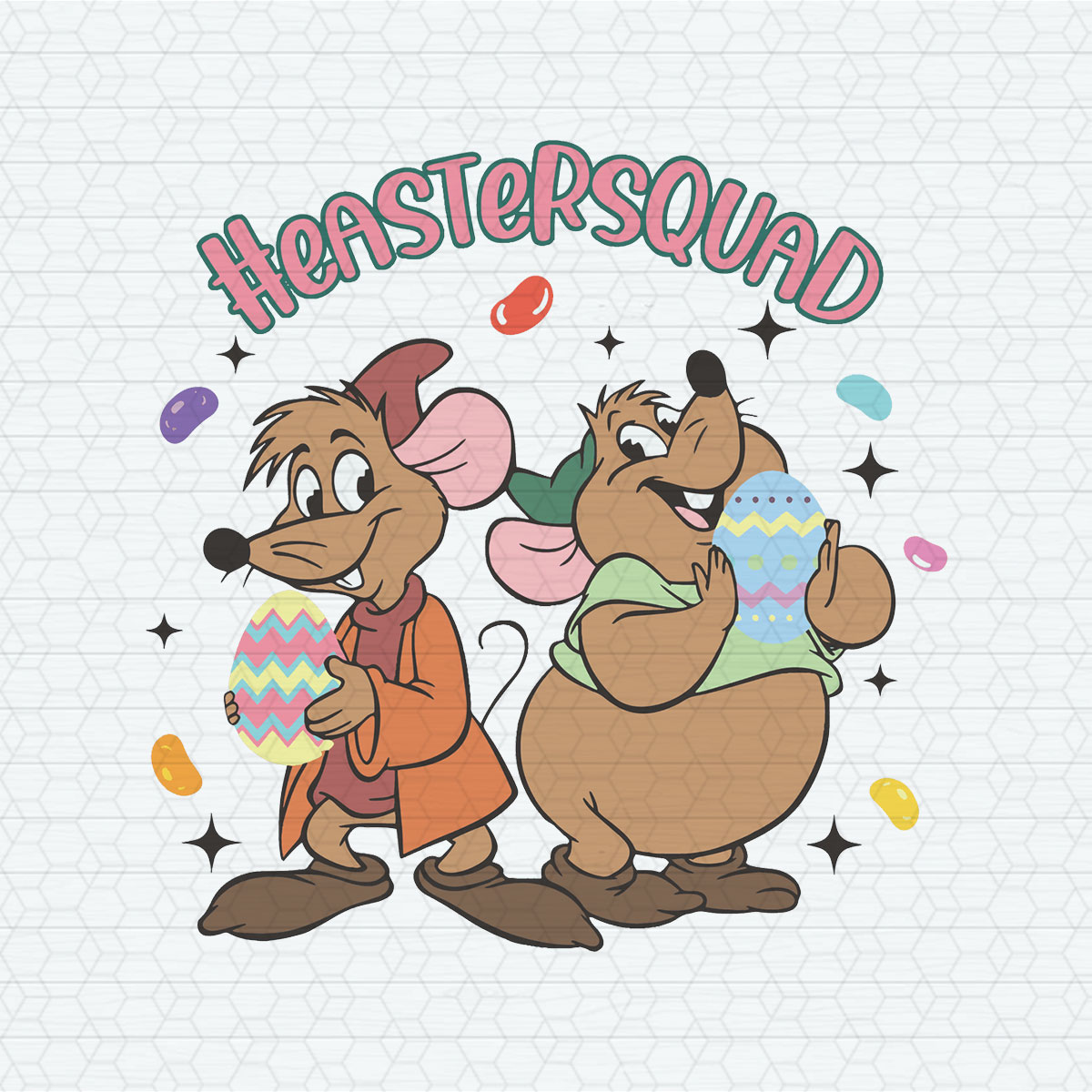 Disney Easter Squad Cinderella Jaq Gus Gus SVG - Inspire Uplift