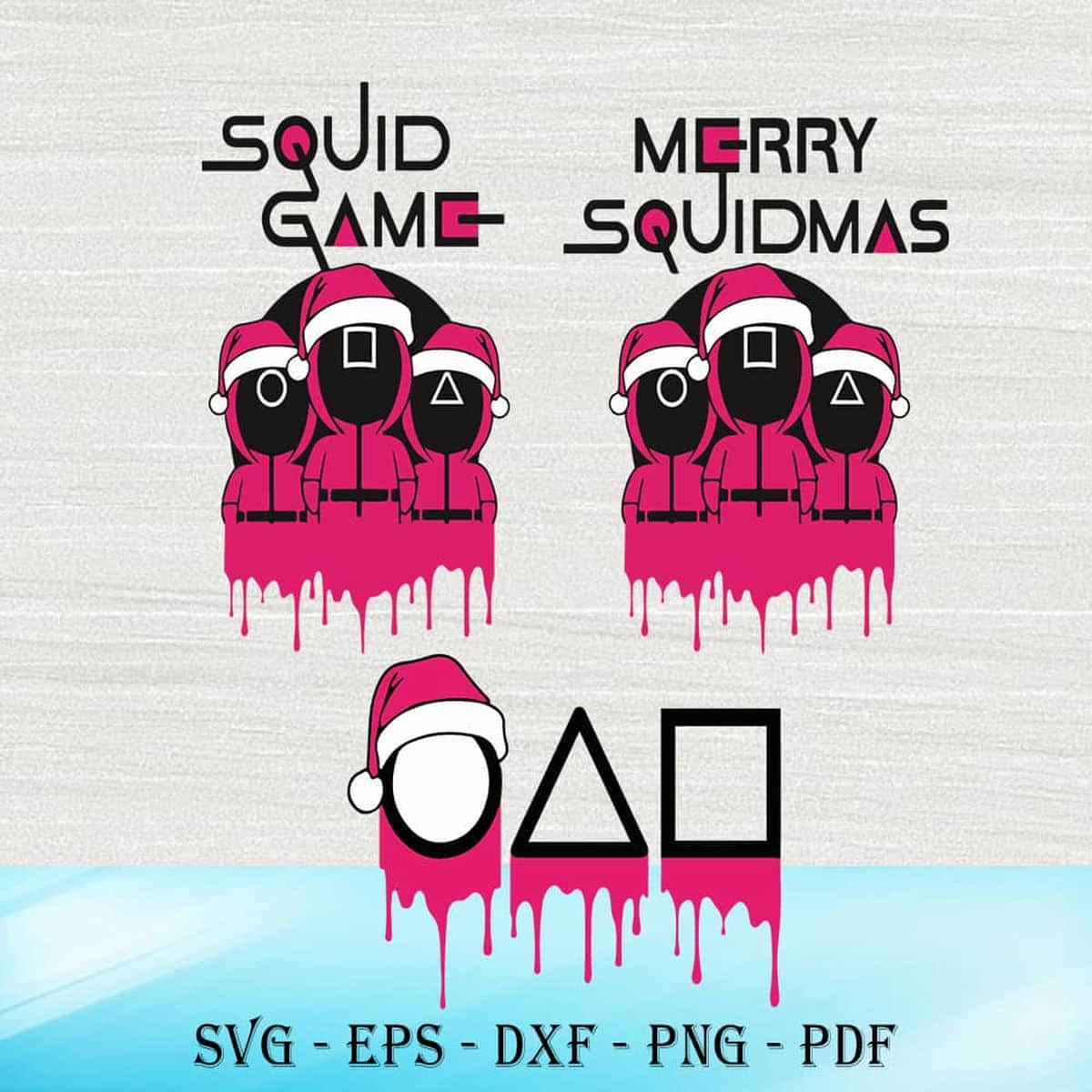 Christmas Squid Game Bundle SVG Digital File, Squid Game Lov | Inspire ...
