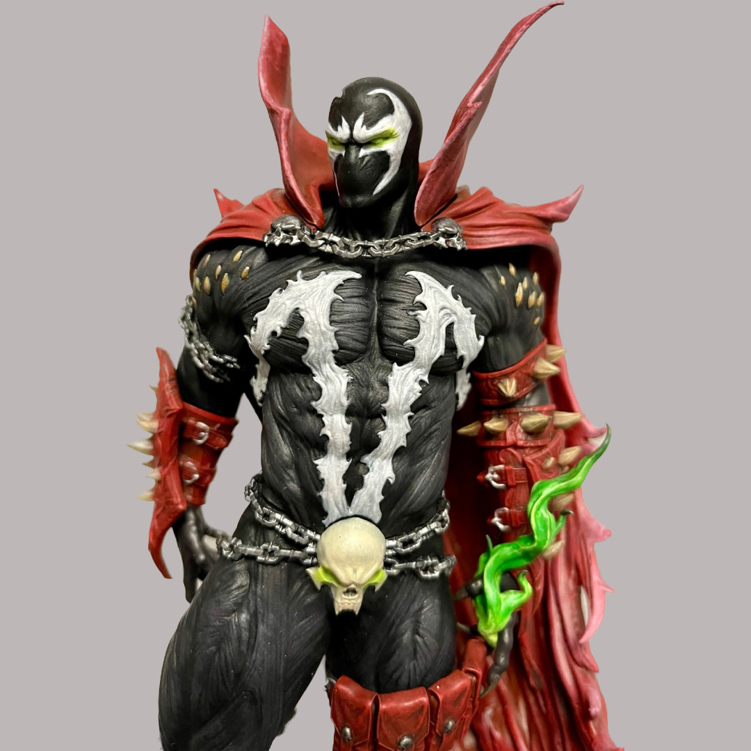 For Spawn fans, Spawn printed hand painted custom statue 1/6 | Inspire ...