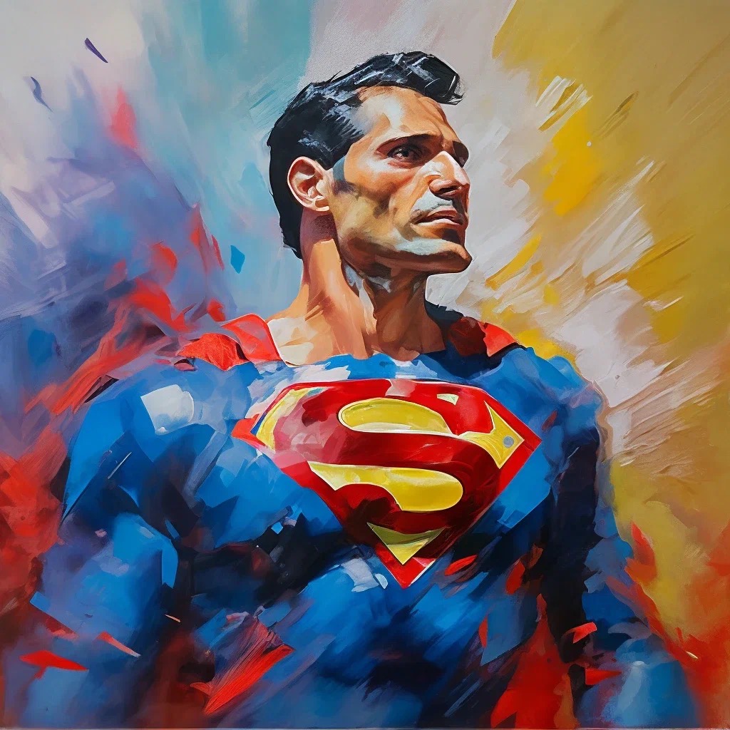 Superman DC Original Wall Art, Clark Kent Superman Comics DC | Inspire ...