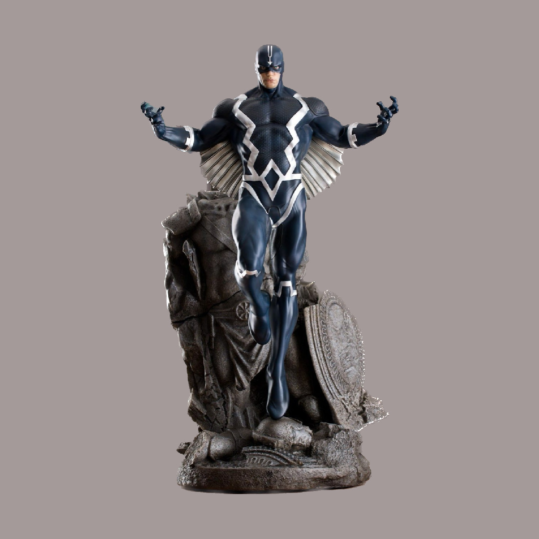 Black Bolt marvel 3D printed hand painted custom figure, Bla | Inspire ...