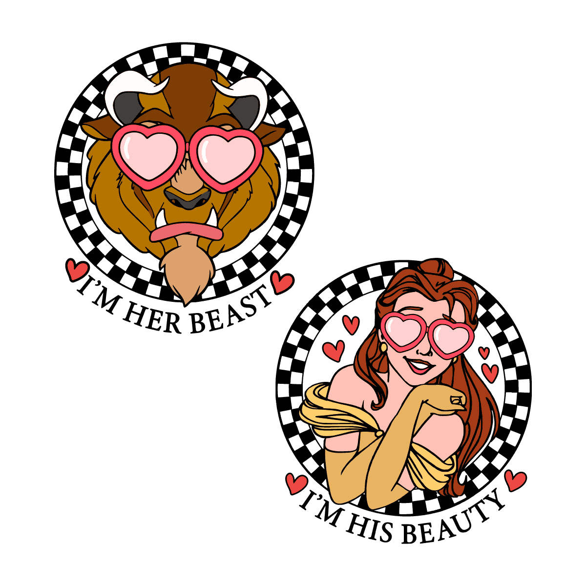 I'm Her Beast I'm His Beauty SVG | Inspire Uplift