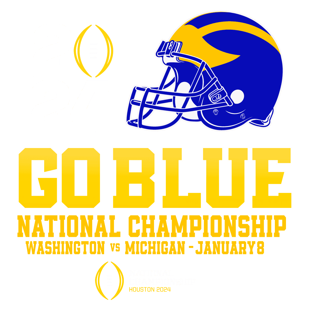 Go Blue Michigan 2024 National Championship SVG | Inspire Uplift