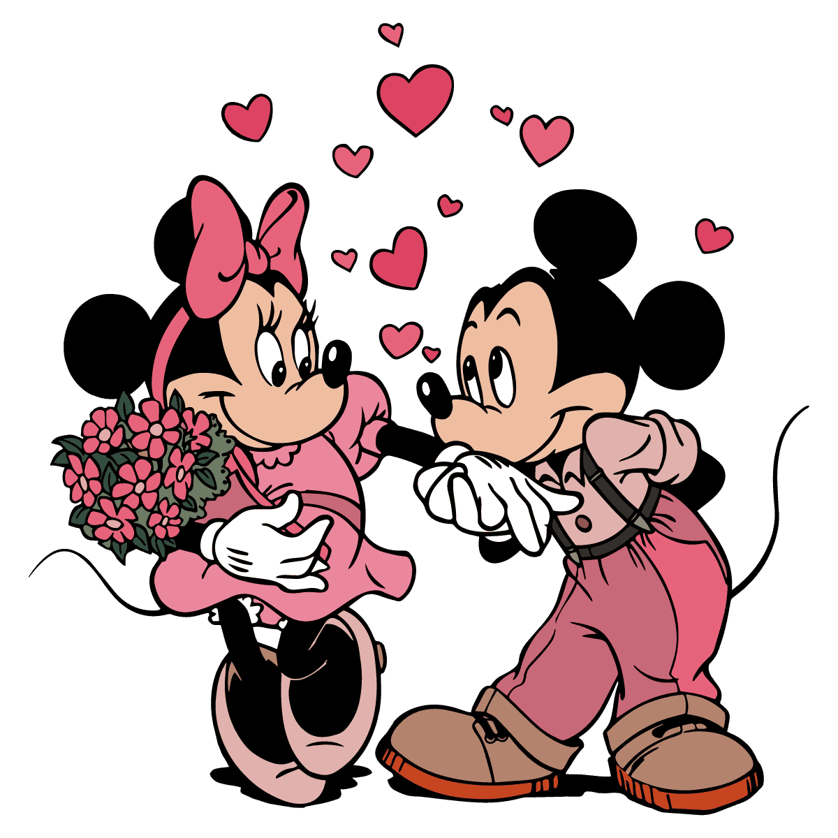 Mickey And Minnie Happy Valentines Day SVG | Inspire Uplift