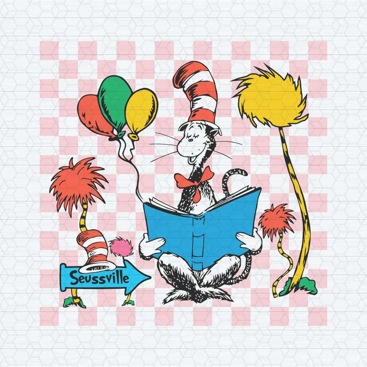 Seussville Love Reading Dr Seuss Day SVG - Inspire Uplift