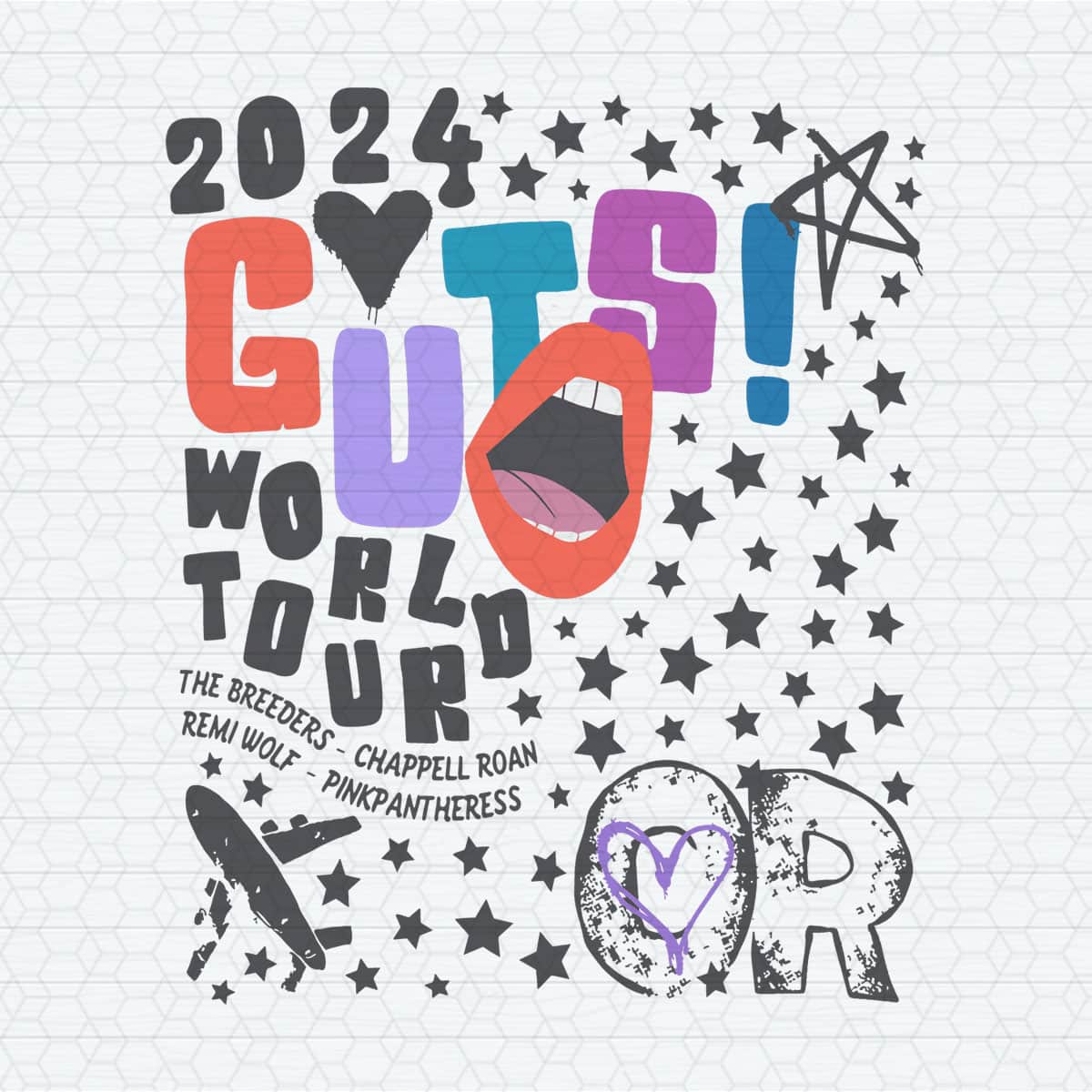 2024 Guts World Tour Olivia Rodrigo SVG - Inspire Uplift