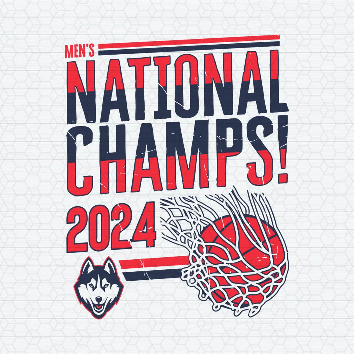 Uconn Huskies Mens National Champs Basketball 2024 SVG | Inspire Uplift
