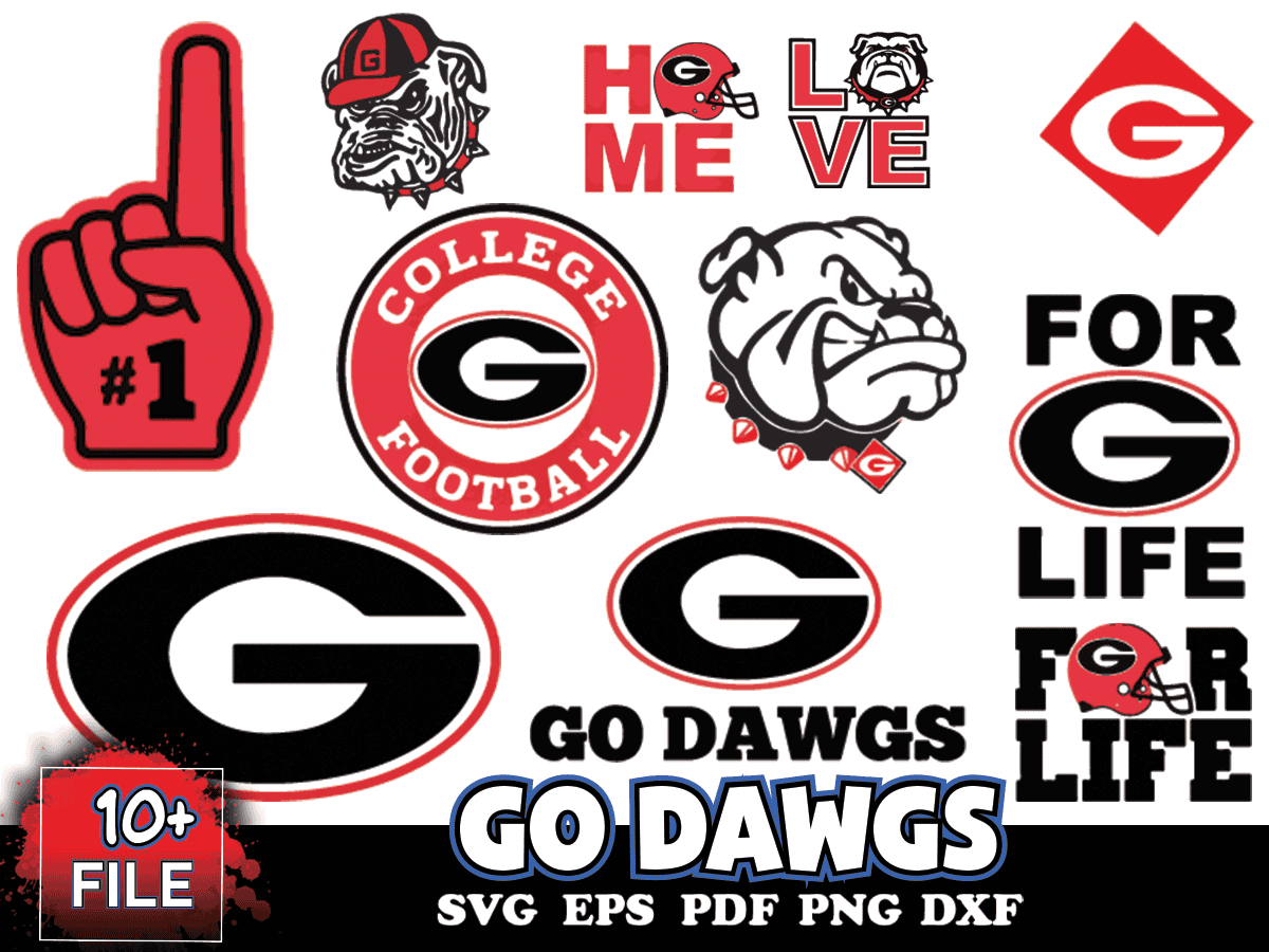 10 Files Go Dawgs Svg Bundle, Go Dawgs Logo, NCAA Svg | Inspire Uplift