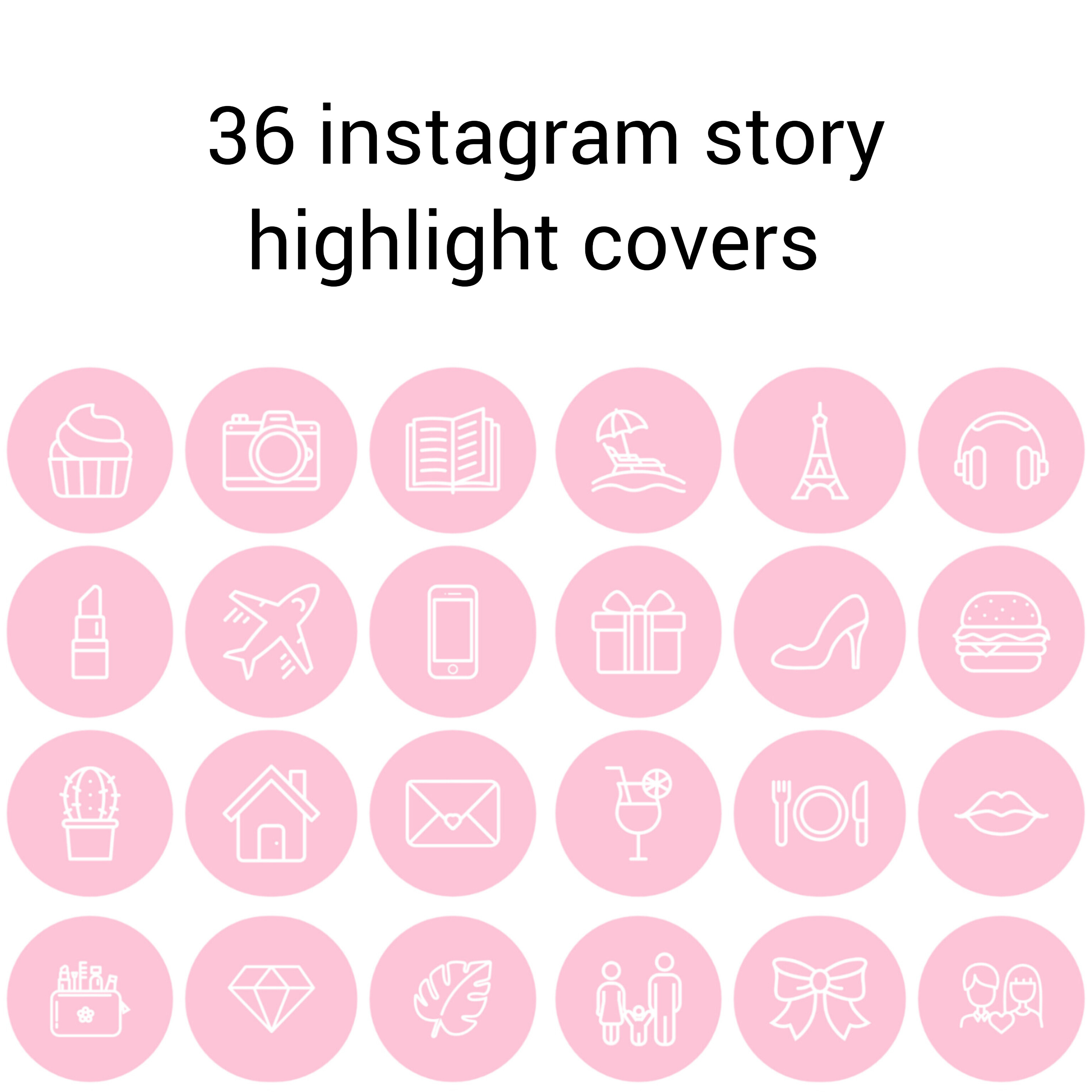 36 Pink and White Lifestyle Instagram Highlight Icons. Minim | Inspire ...