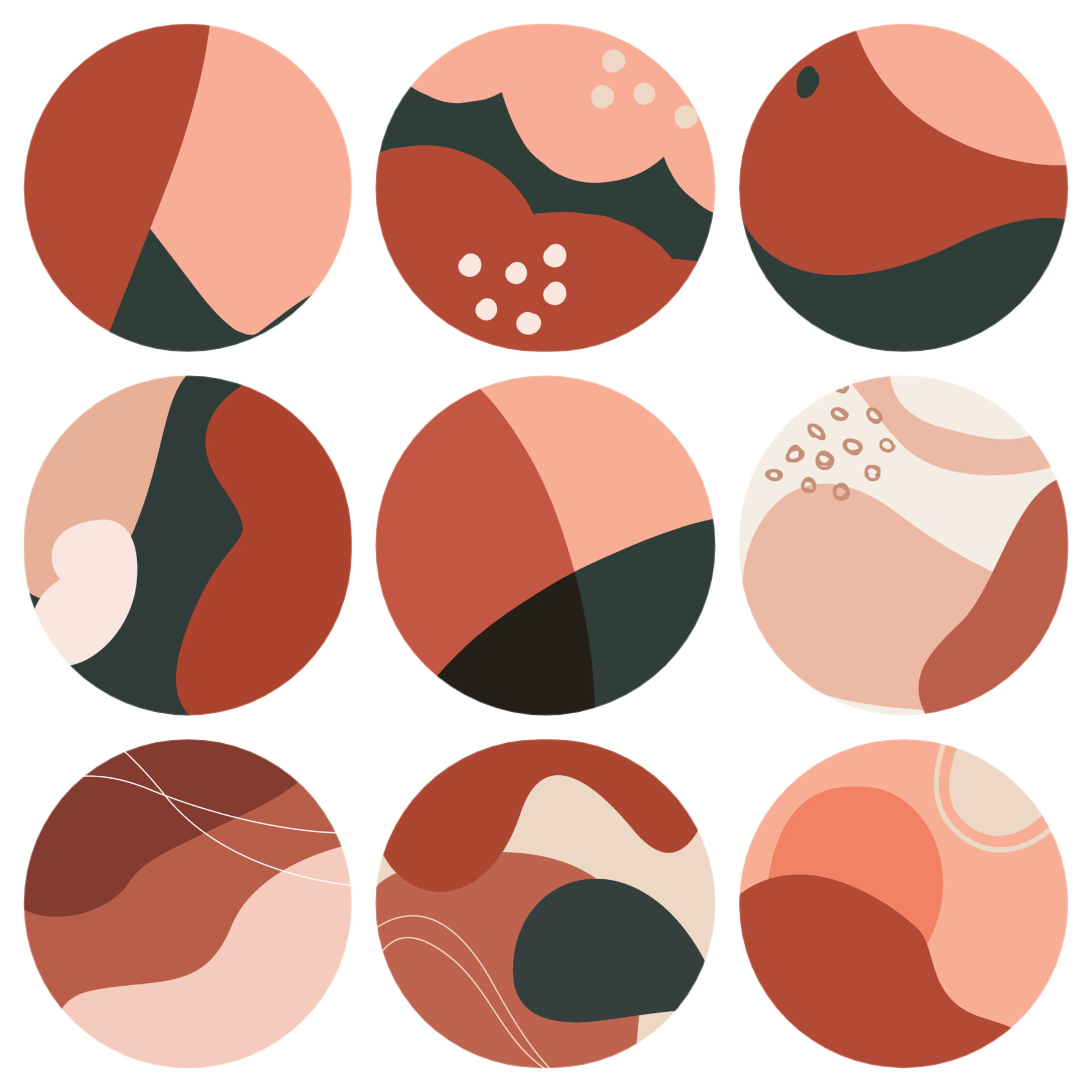 9 Colors Instagram Highlight Icons. Red Instagram Highlights - Inspire ...