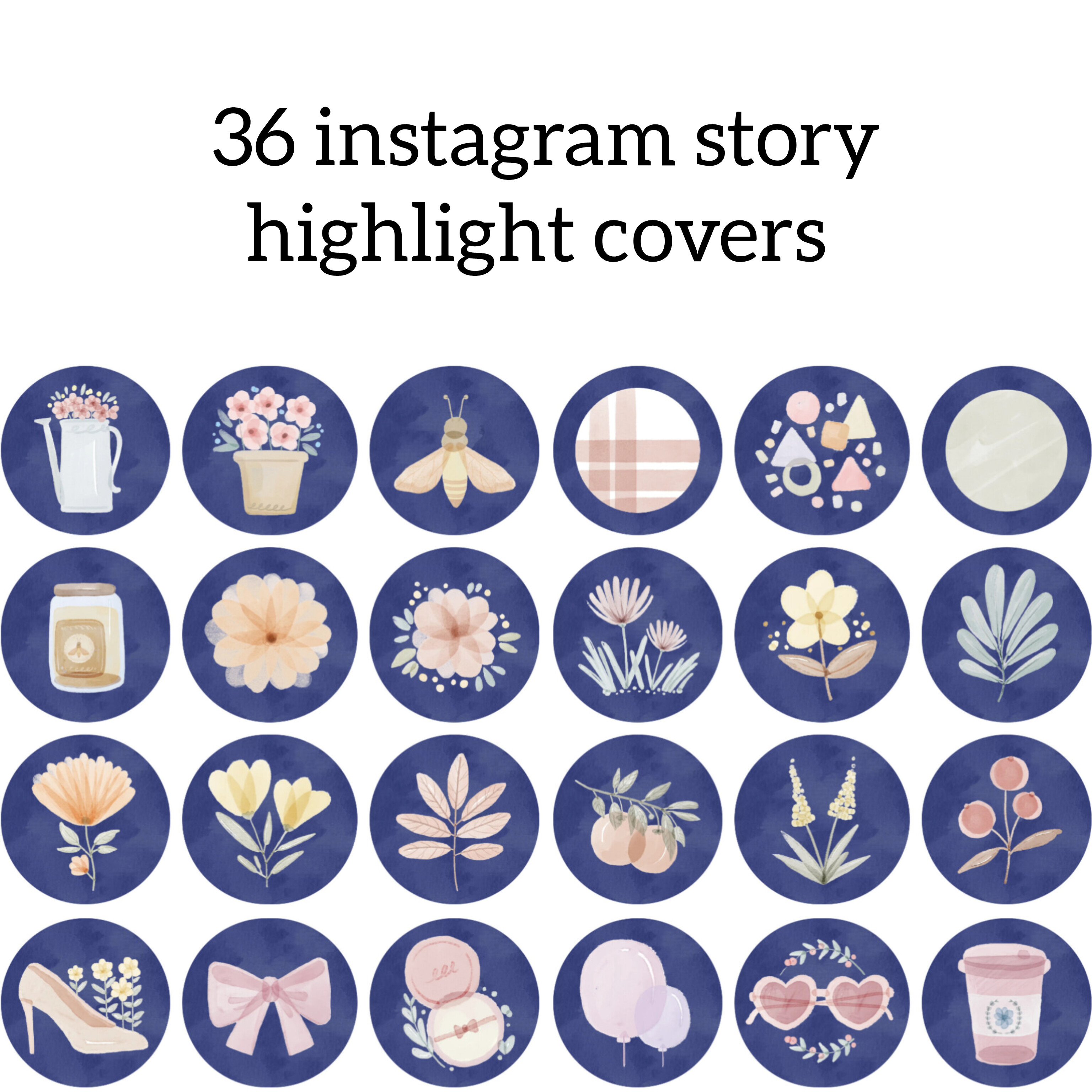36 Blue Instagram Highlight Icons. Boho Instagram Highlights | Inspire ...