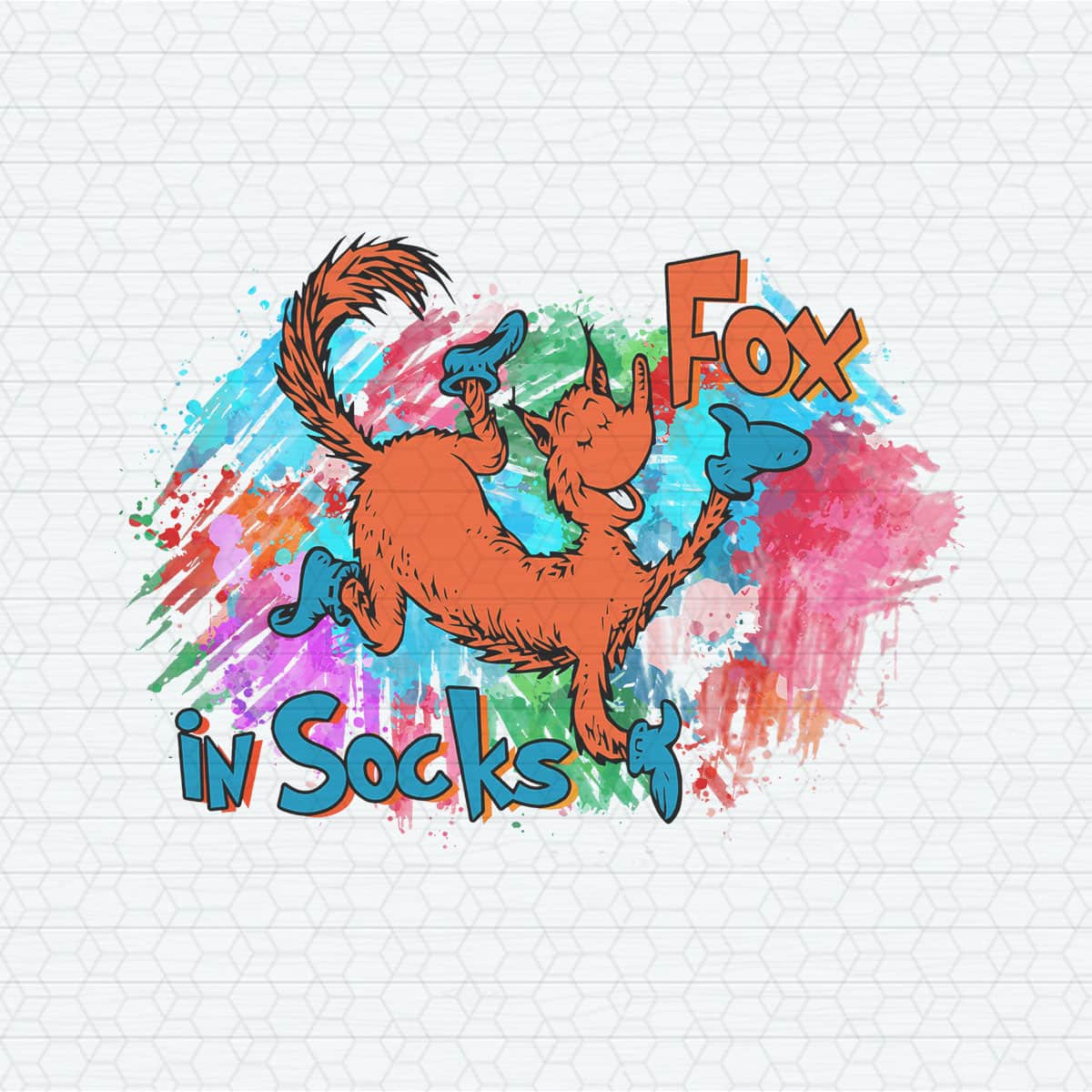 Fox In Socks Dr Seuss Day PNG | Inspire Uplift