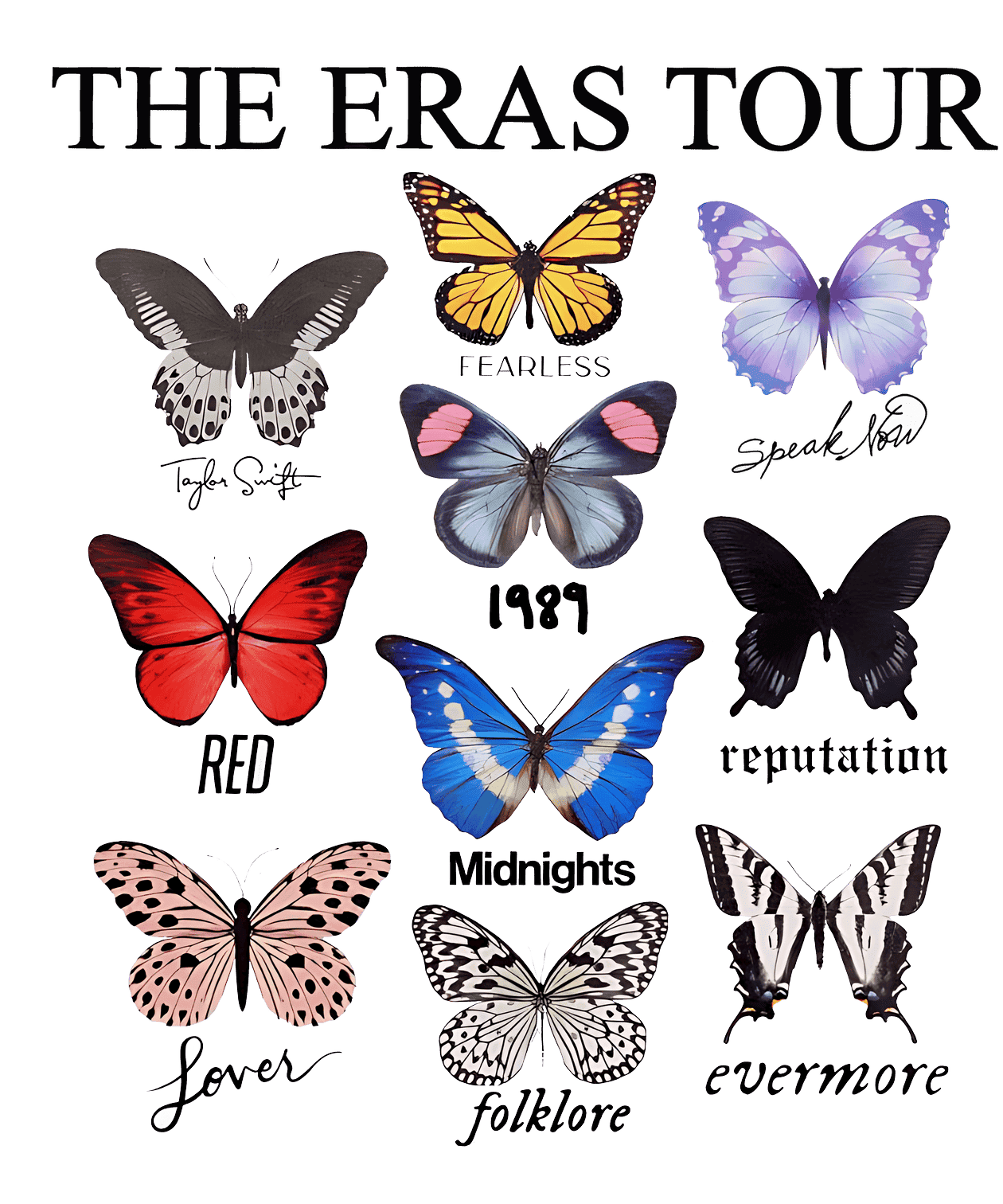 Taylor Swift The Eras Tour Png, Comfort Colors Taylor Swift - Inspire ...