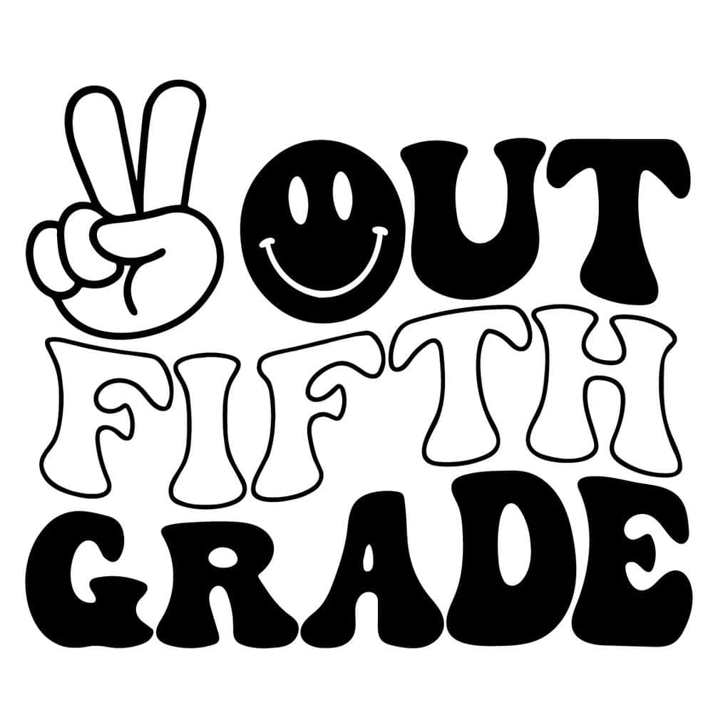 Peace Out Fifth Grade SVG Last Day Of School SVG 5th Grade S | Inspire ...