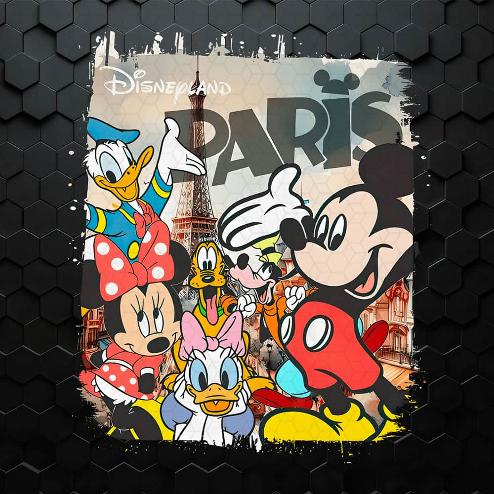 Vintage Disneyland Paris Mickey And Friends PNG | Inspire Uplift