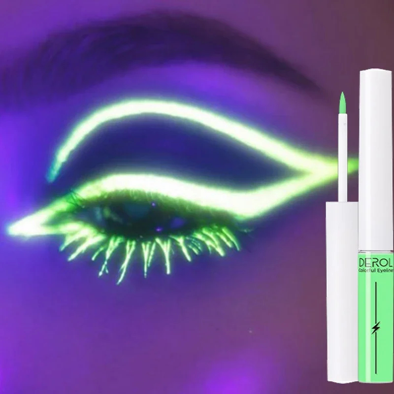 Luminous UV Light Neon Eyeliner Pen Eyes Makeup Red Waterpro | Inspire ...