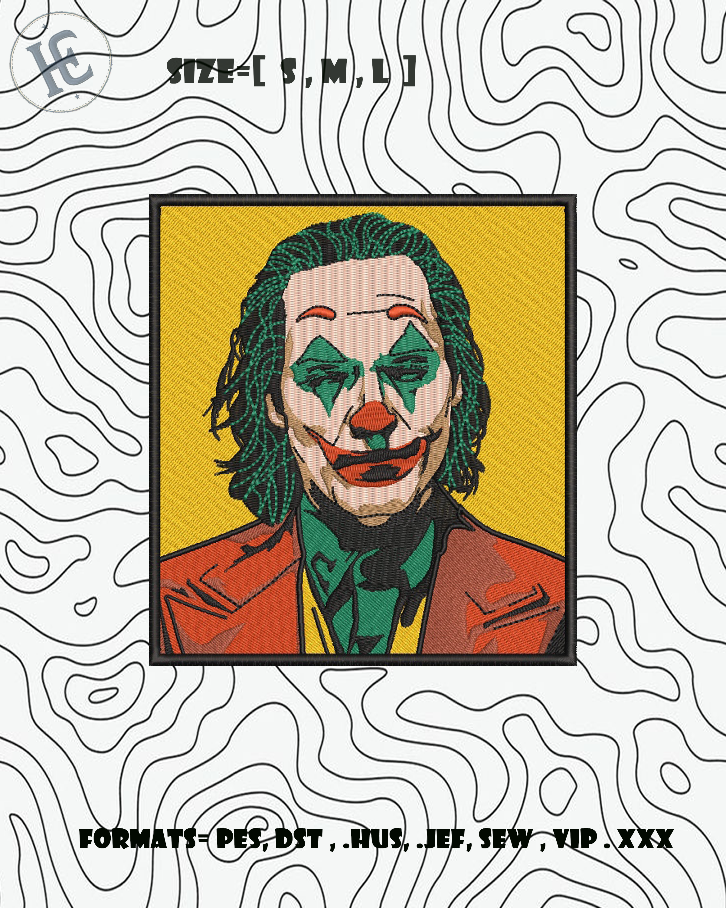 Joker Embroidery Design File, Batman Comics Embroidery Desig | Inspire ...