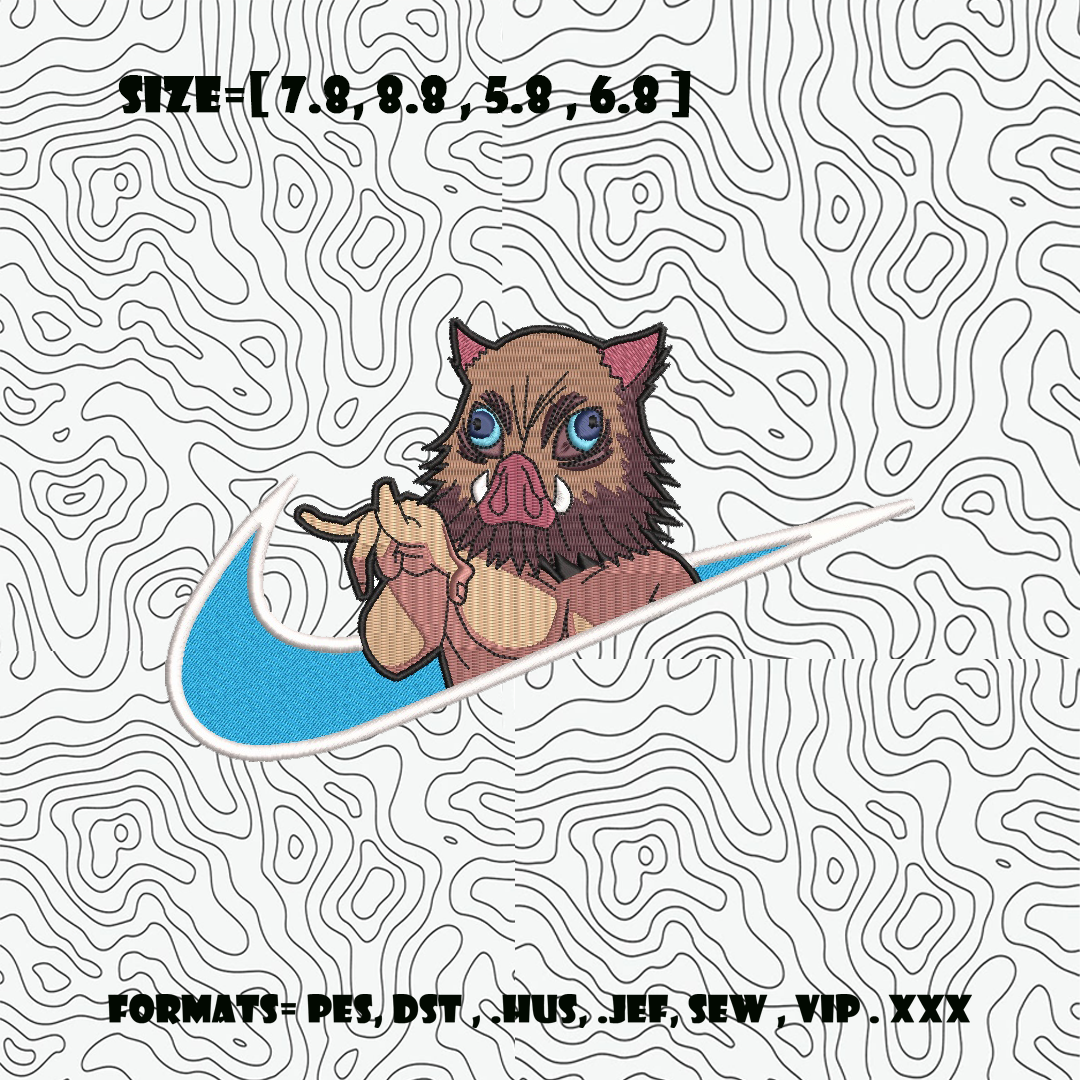 Inosuke Embroidery Design File/ Kimetsu no yaiba Anime Embro | Inspire ...